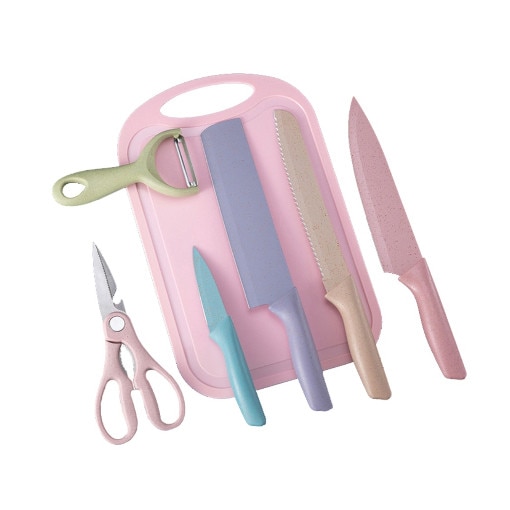 Set Cutite 7 Piese Colorate, Super Ascutite, Tocator Legume, Multicolor ...