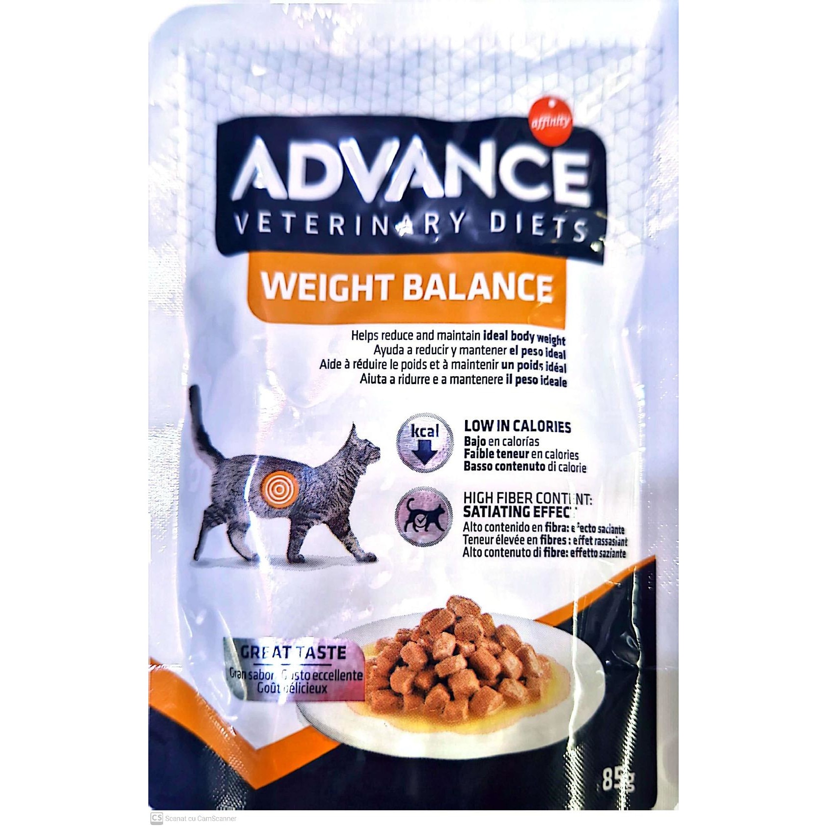 Ветеринарна диета Advance Cats Weight Balance 85g торба - eMAG.bg