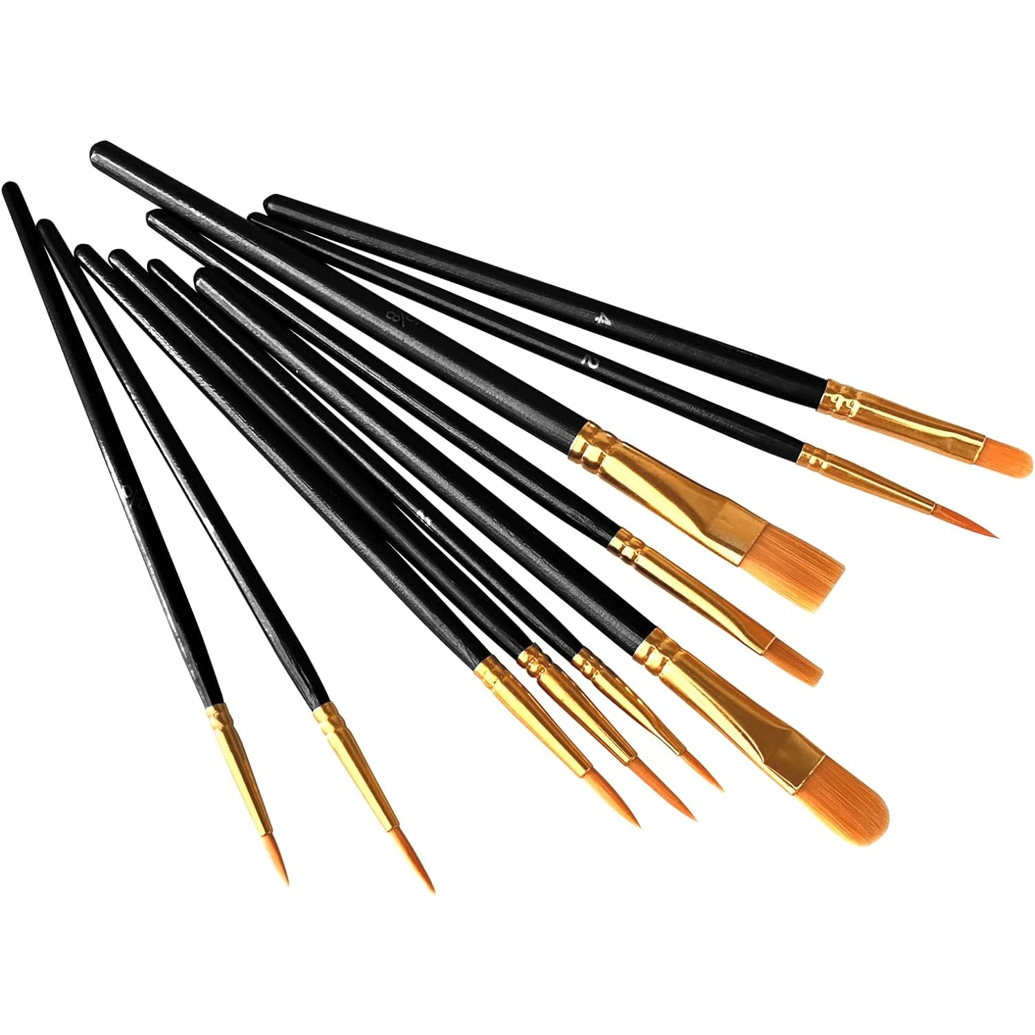 Set pensule, Sunmostar, Negru, 10 bucati - eMAG.ro