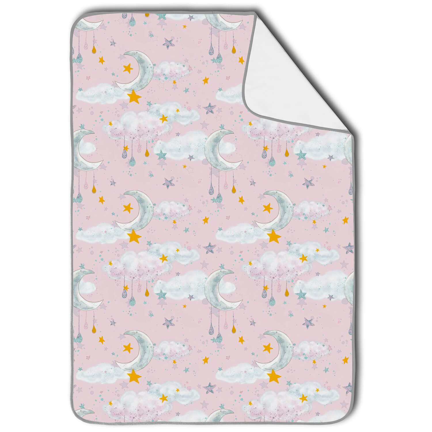 Set 2 aleze impermeabile refolosibile din bumbac 78x60 cm Kidizi Fairy ...