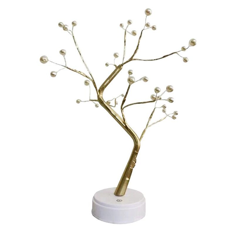 Fa típusú LED lámpa, CD18, USB, 50x12 cm, Arany - eMAG.hu