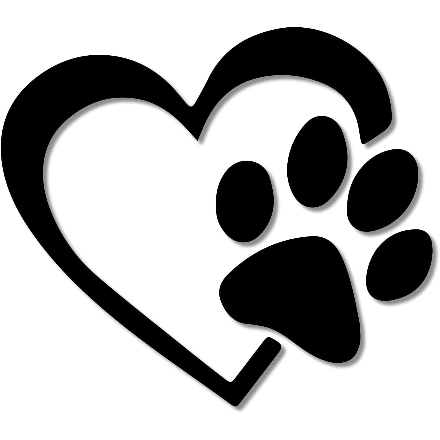 Autocolant pentru masina, Sunmostar, Model laba de caine, Vinil, Negru ...