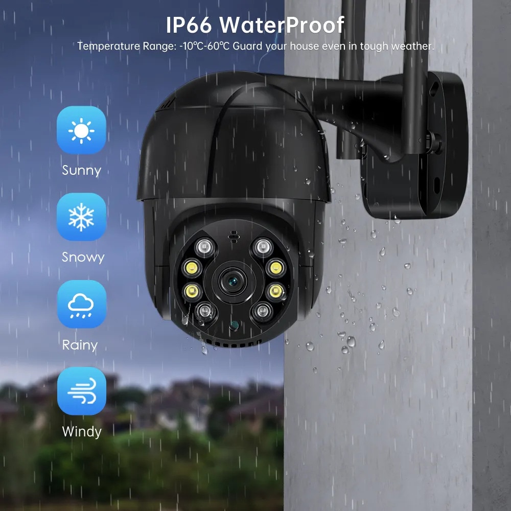 Камера за сигурност STELS SL90, IP Wi-Fi, Ethernet, Датчик за движение ...