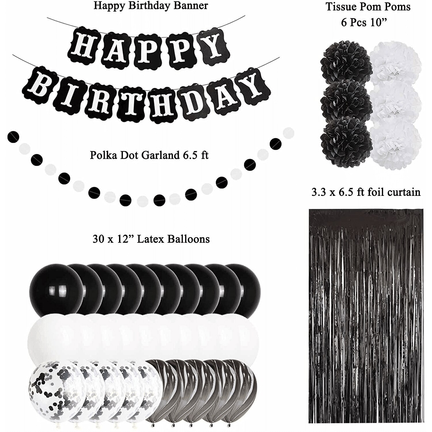 Set 39 Piese Decor Aniversare Majorat Zi De Nastere - eMAG.ro