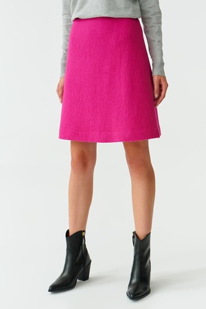 Tatuum, Fusta mini din amestec de lana Miko, Roz, 42 - eMAG.ro