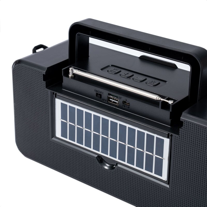 Boxa portabila, Royal, HF-F16, Bluetooth, Panou solar, Lanterna, Radio ...