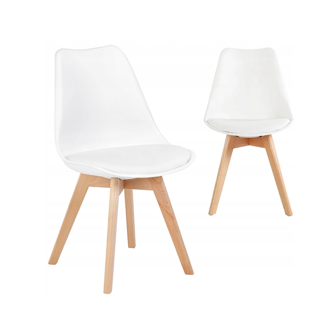 Scaun scandinav DSW cu perna, VIKING, 51 x 50 x 82 cm, alb - eMAG.ro