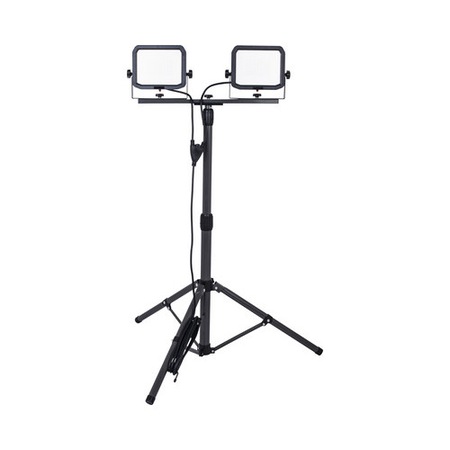 Proiector LED cu stativ Luceco 2x50W, pentru exterior IP65 - eMAG.ro