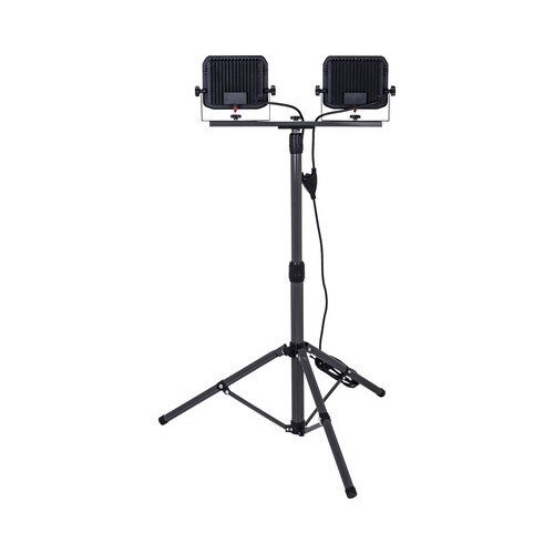 Proiector LED cu stativ Luceco 2x50W, pentru exterior IP65 - eMAG.ro