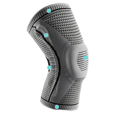 2x Maneci genunchi, Sunmostar, Textil, Gri - eMAG.ro