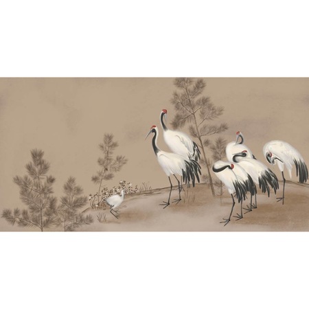 Sticker - Pasari Albe Vintage, 130x90 cm - eMAG.ro