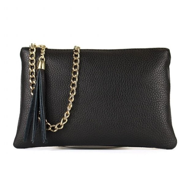 Plic elegant din piele naturala Made in Italy, negru - eMAG.ro