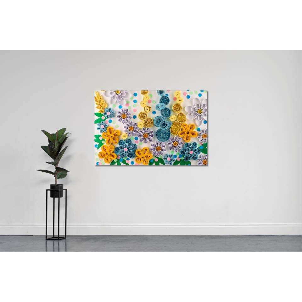 Sticker - Flori Colorate De Hartie, 75x110 cm - eMAG.ro