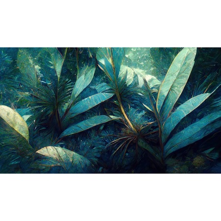 PVC öntapadós tapéta - Green Jungle Leaves, 180 x 240 cm - eMAG.hu