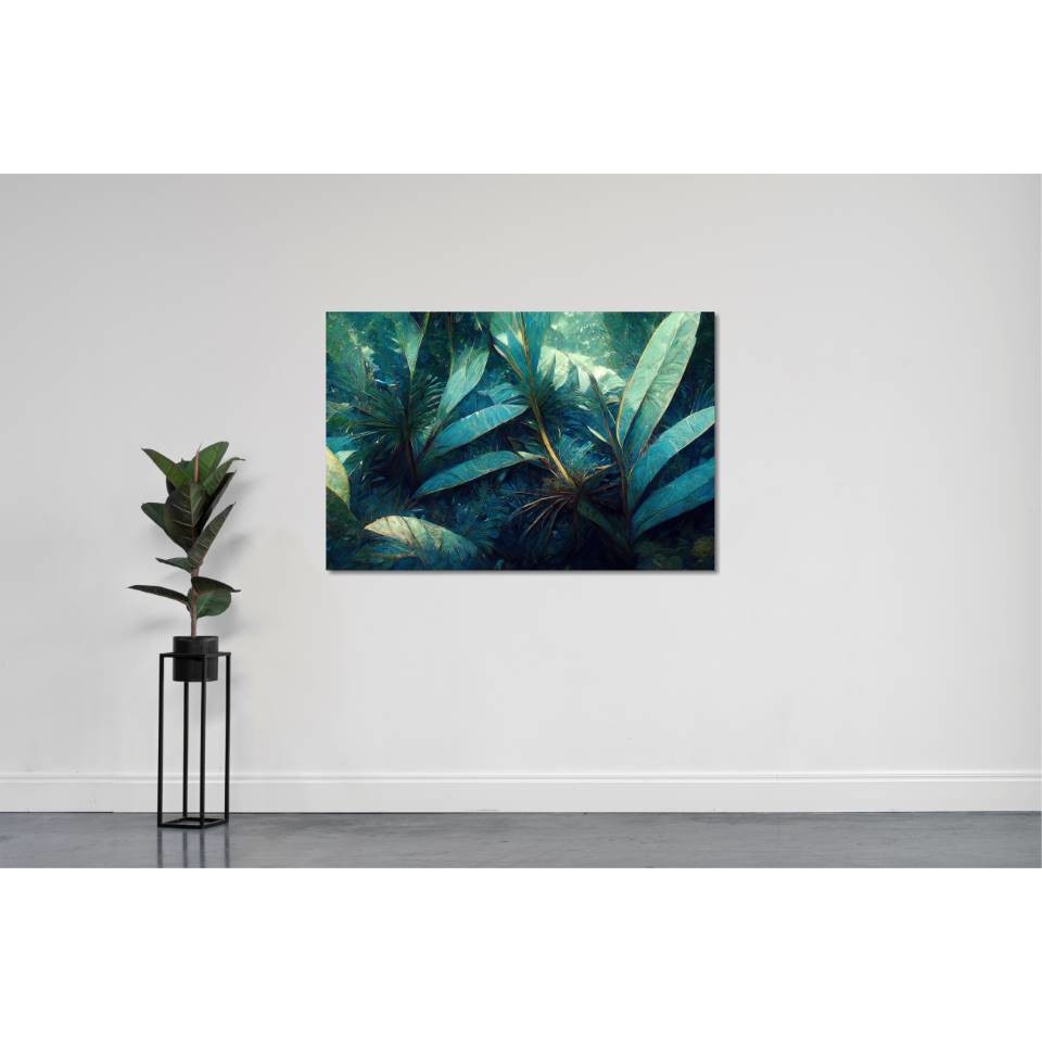 PVC öntapadós tapéta - Green Jungle Leaves, 180 x 240 cm - eMAG.hu