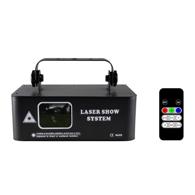 Proiector laser, fascicul laser RGB, iluminat de scena, negru cu ...