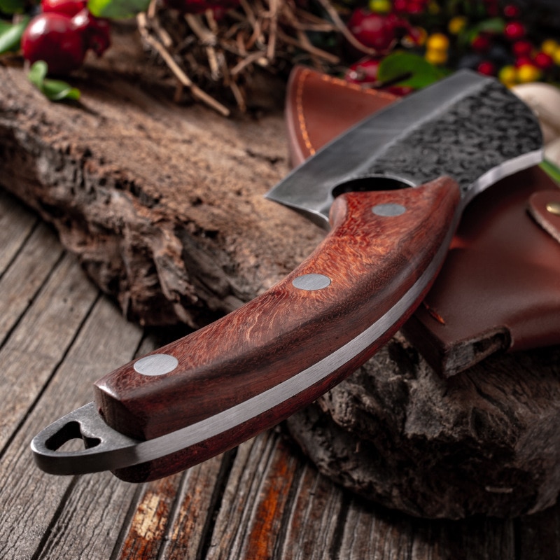 Cutit-Satar Japonez profesional, Aurov®, Forjat Manual, din Otel ...