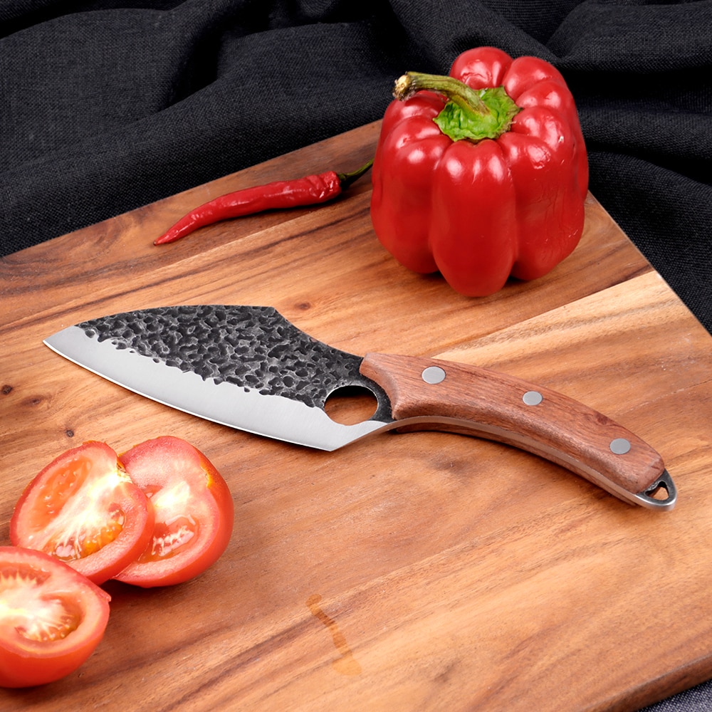 Cutit-Satar Japonez profesional, Aurov®, Forjat Manual, din Otel ...