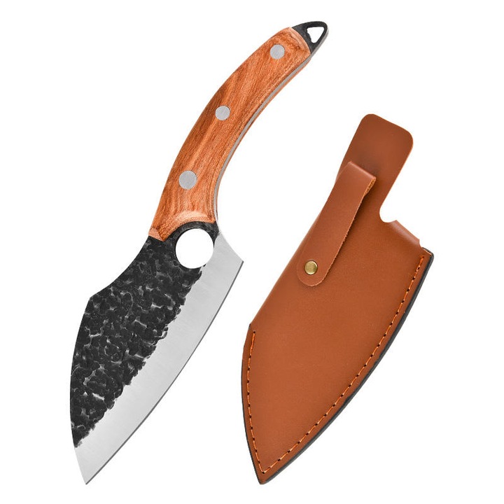 Cutit-Satar Japonez profesional, Aurov®, Forjat Manual, din Otel ...