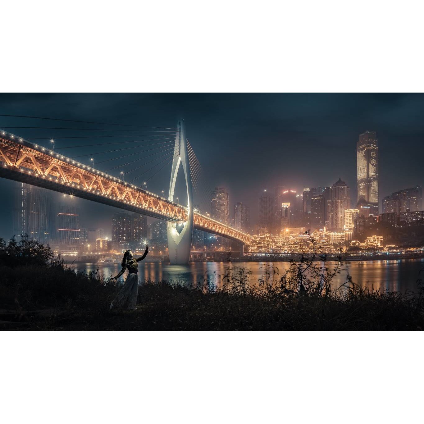 Fototapet autoadeziv PVC - Luminile Unui Oras Modern, 120 x 200 cm ...