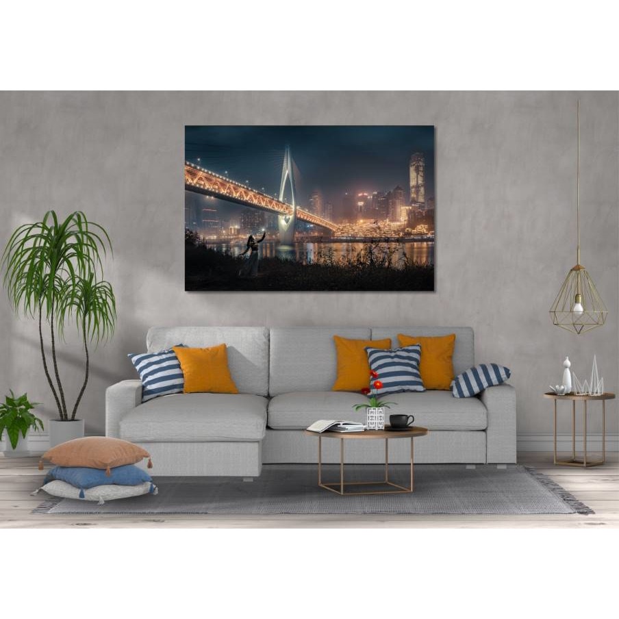 Öntapadó PVC tapéta - Modern város fényei, 100 x 160 cm - eMAG.hu