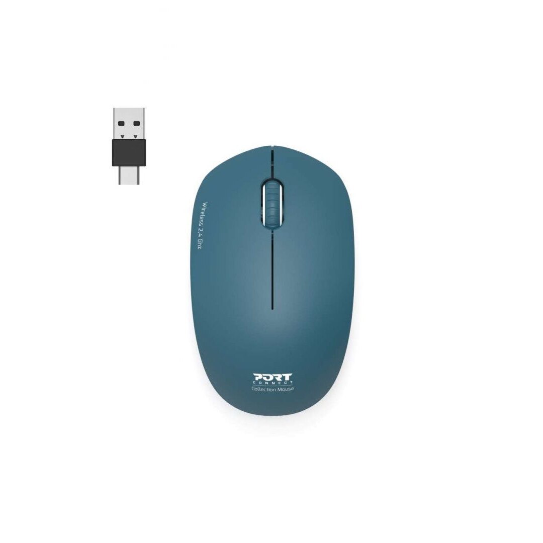 Mouse, Port Designs, Wireless, Albastru - eMAG.ro