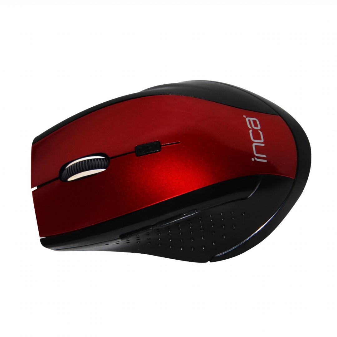 INCA IWM-500GLK Wireless Mouse Red/Black, 206447, Egér - eMAG.hu