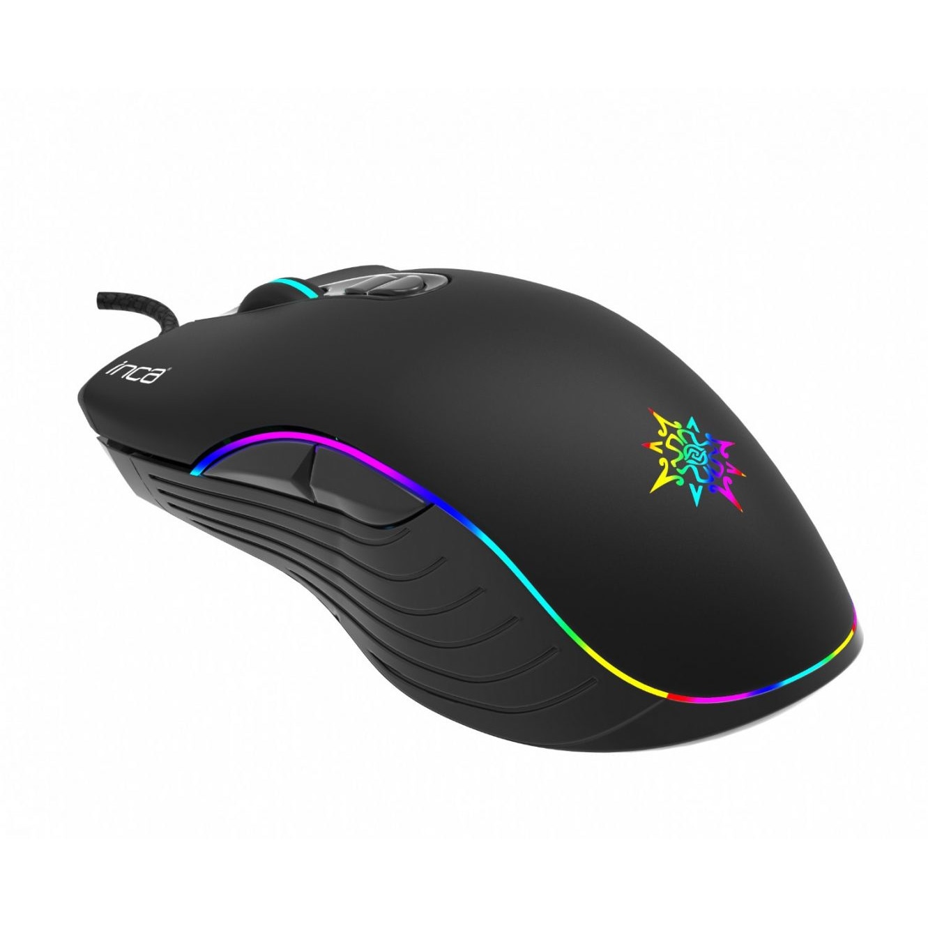 Mouse gaming cu fir, Inca, USB, Optic, 4800 dpi, Negru - eMAG.ro