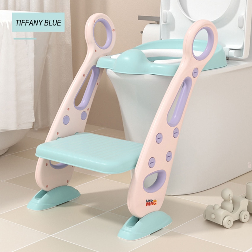 Reductor WC pentru Copii cu Scarita, Linomag®, Plabil, Reglabil pe ...