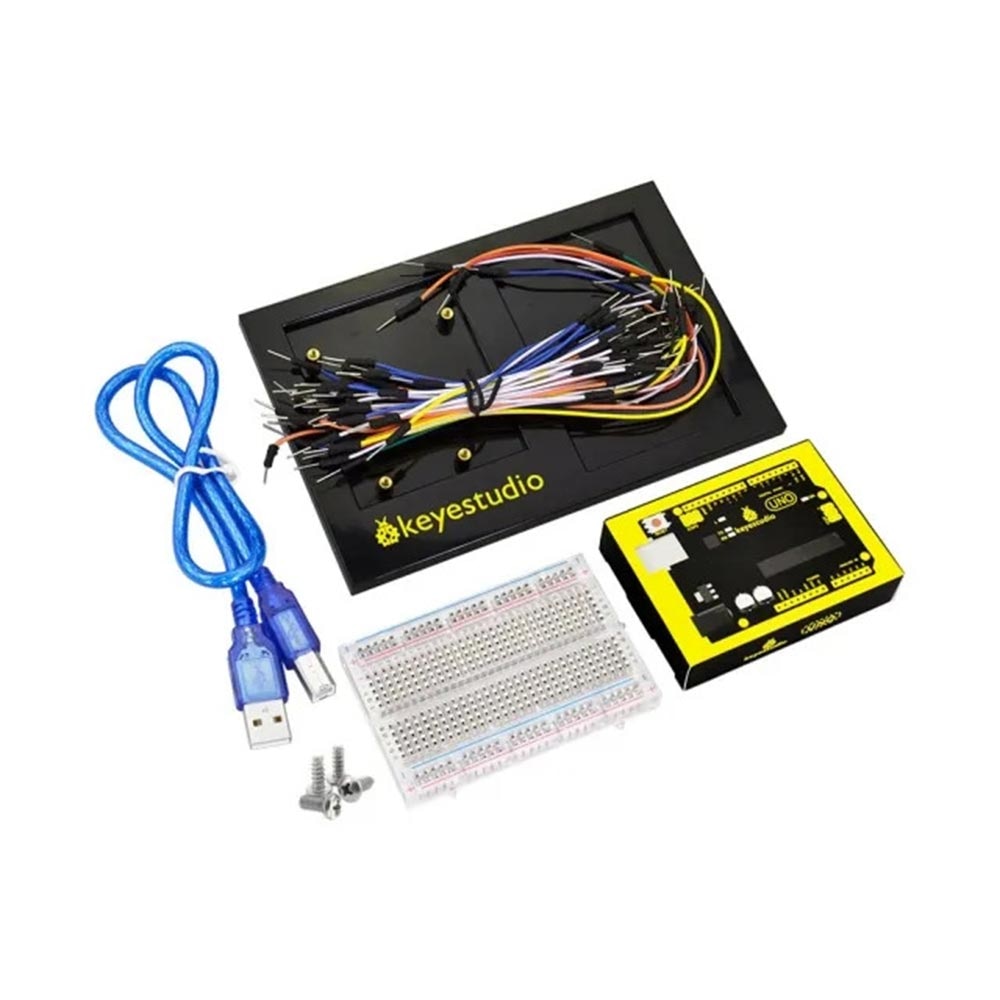 Atmega328p Pu Uno V40 Development Board Kit Breadboard Metal Szerelőlap áthidaló Vezeték 