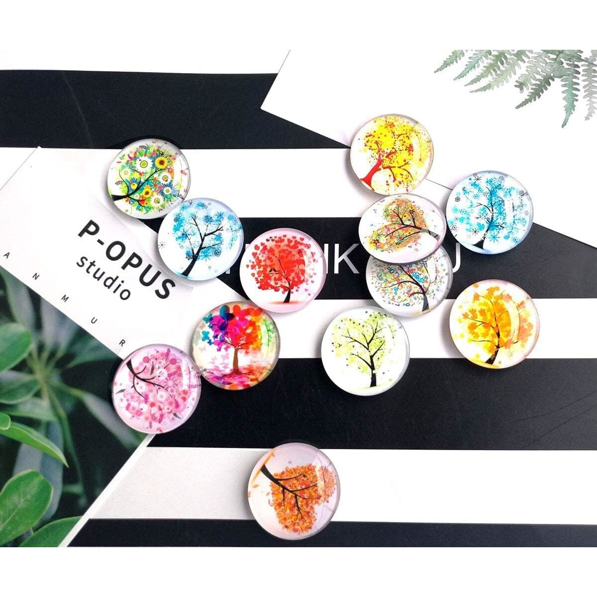 Set magneti pentru frigider, Sunmostar, Multicolor, 12 bucati - eMAG.ro
