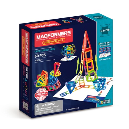Конструктор Magformers - Creator, Магнитен, 60 части - eMAG.bg
