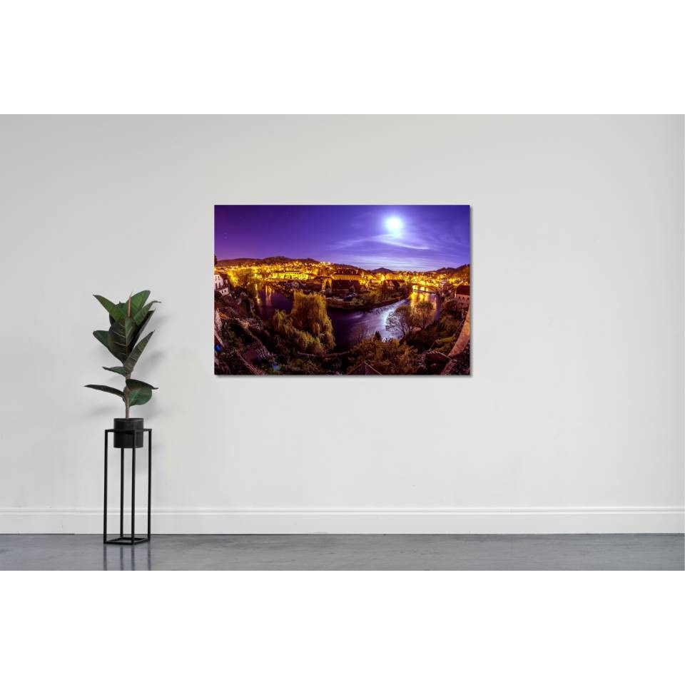 Fototapet autoadeziv PVC - Oras Pe Timp De Seara, 400 x 250 cm - eMAG.ro