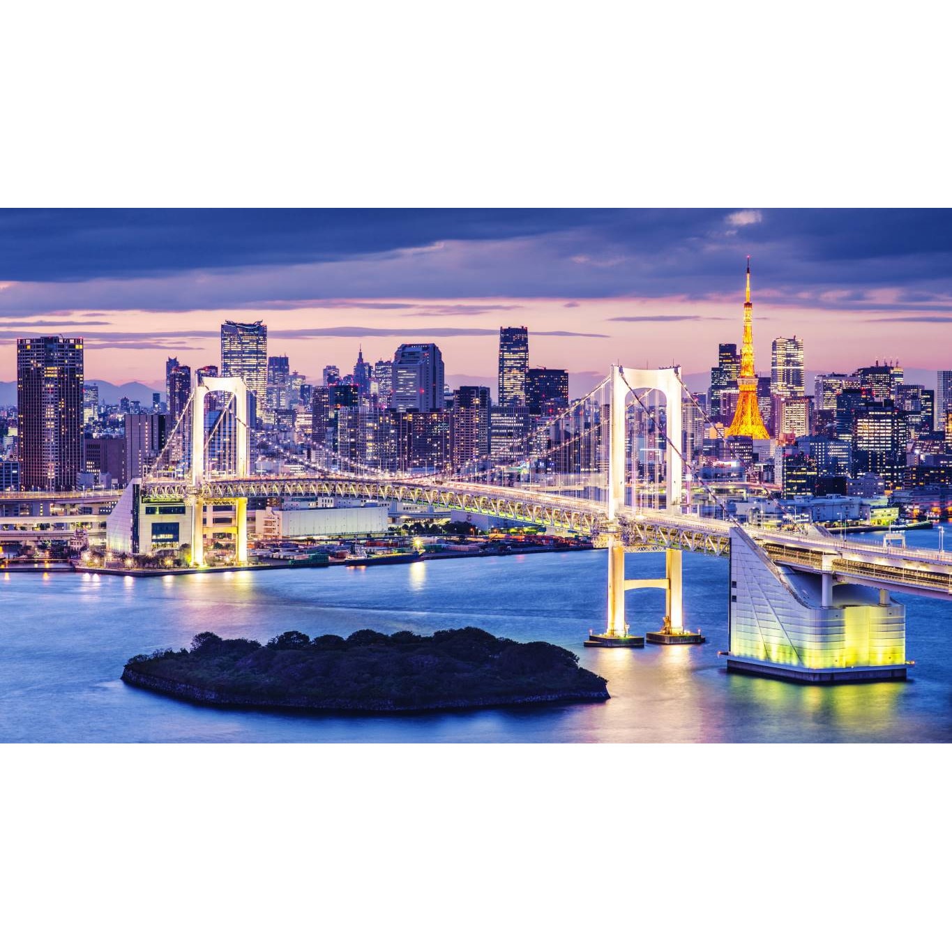 Fototapet autoadeziv PVC - Podul Din Tokyo, 110 x 160 cm - eMAG.ro