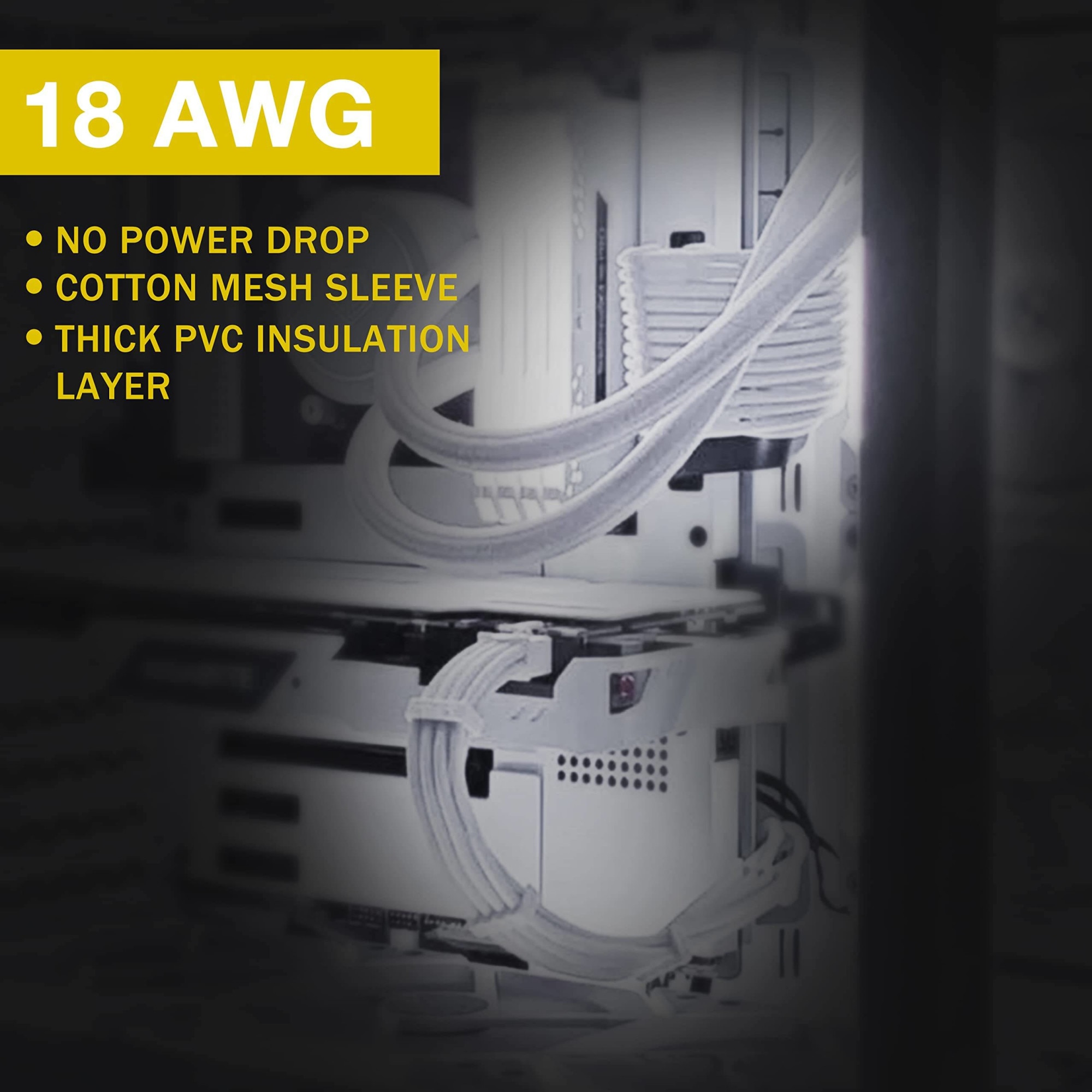 Set Prelungire Cabluri Sursa ATX, JESWO, Modding Sleeve, Kit Extender ...