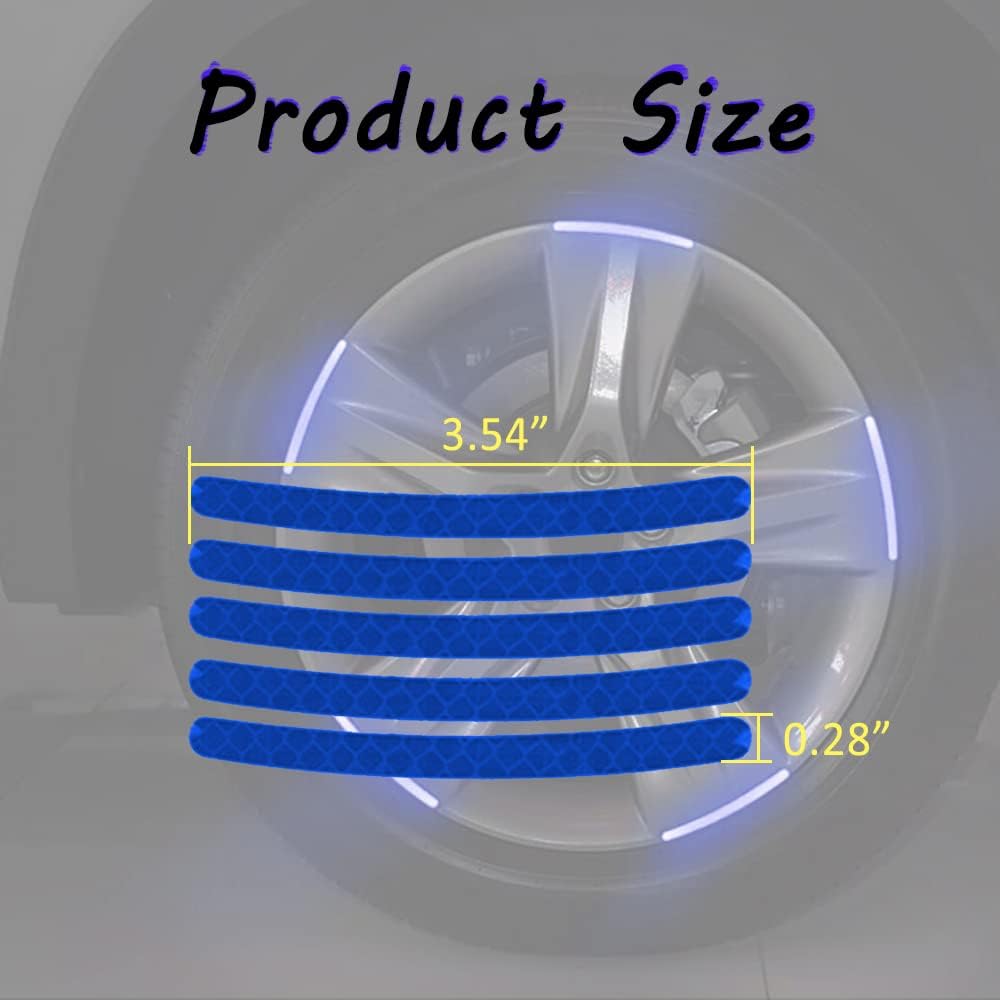 20x Autocolante reflectorizante, Sunmostar, PVC, Albastru - eMAG.ro