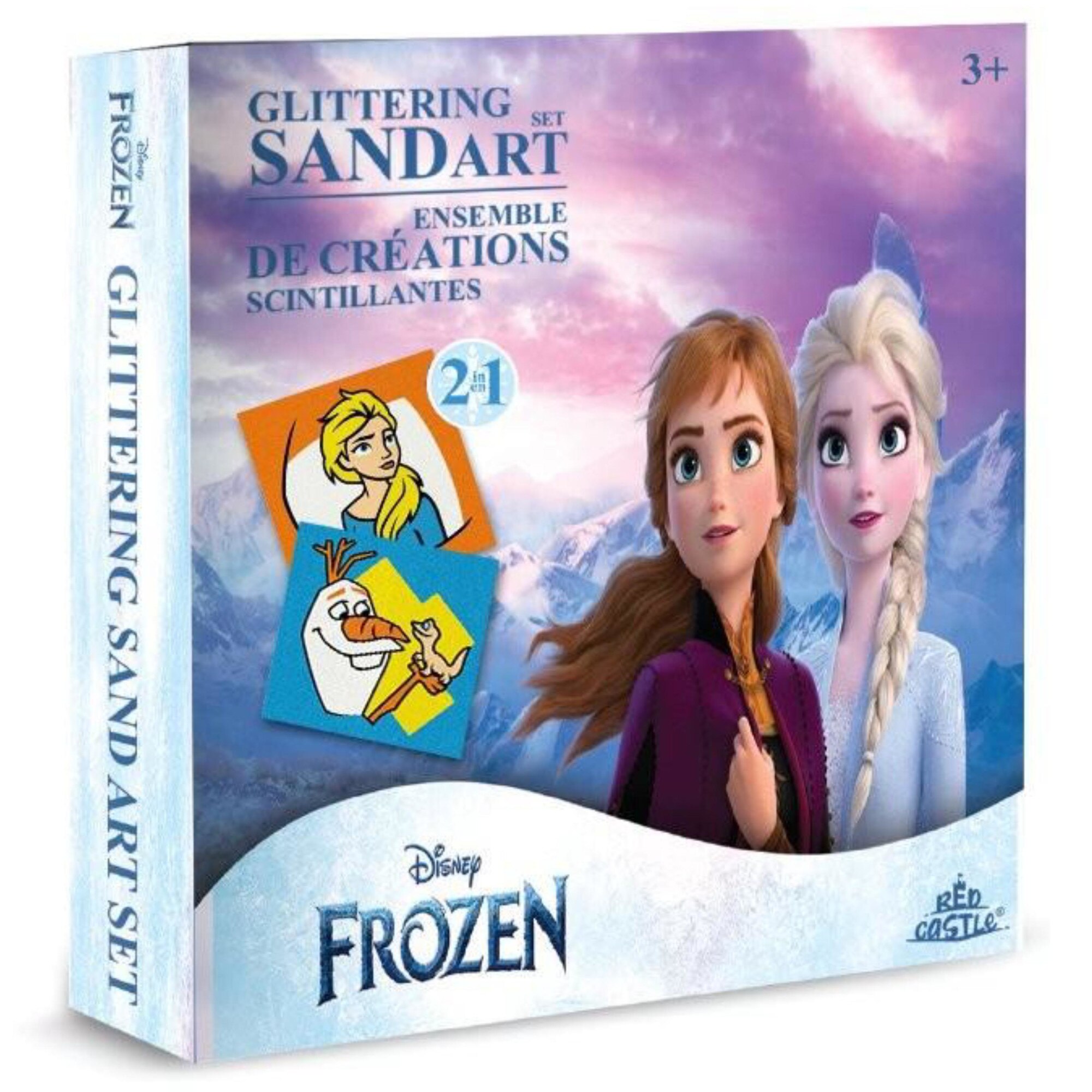 Set creativ pictura cu nisip colorat, Frozen, ELSA, OLAF, Disney, 2 ...