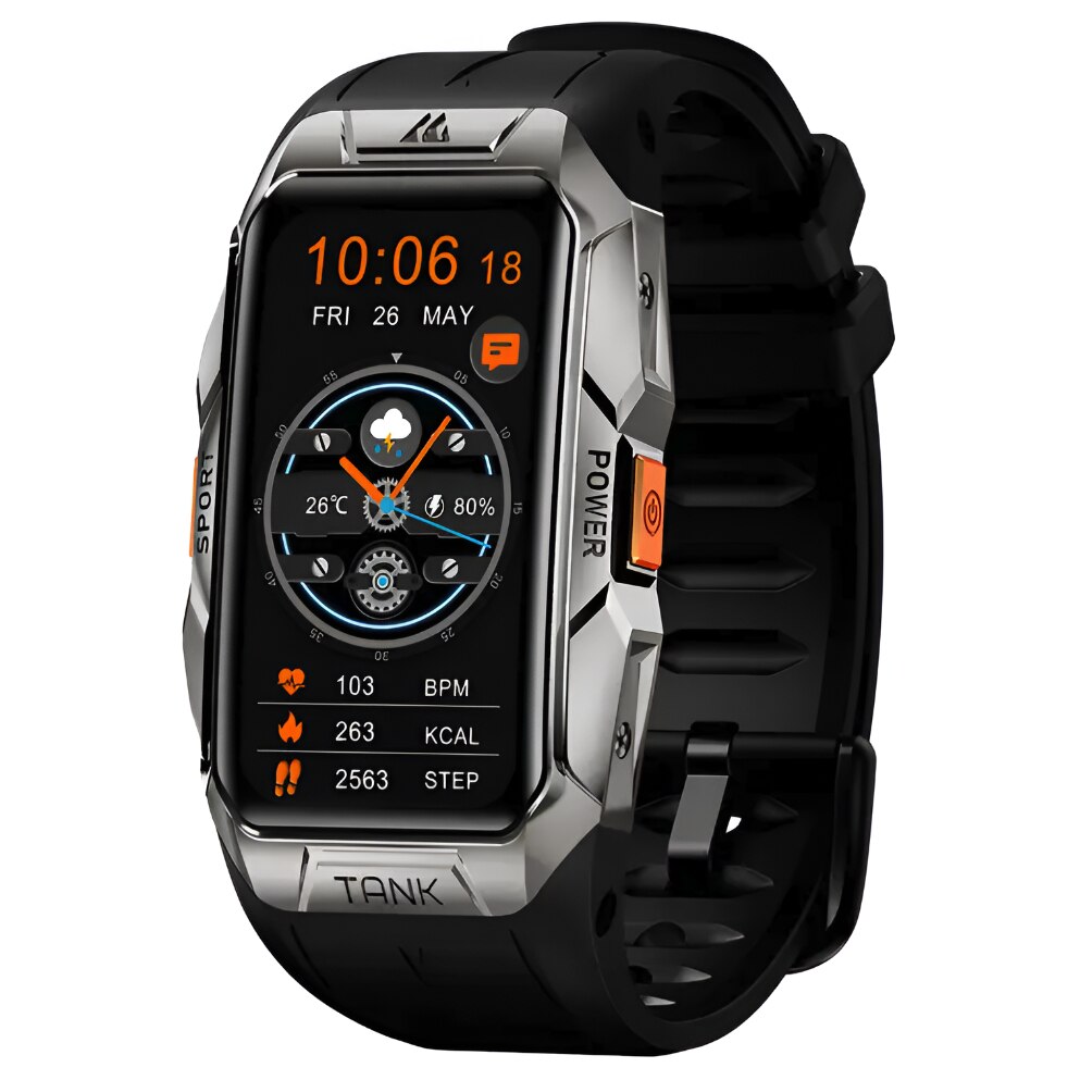 ZennYra Tank X1 Kospet Smartwatch, нов дизайн 1,47-инчов Amoled ...