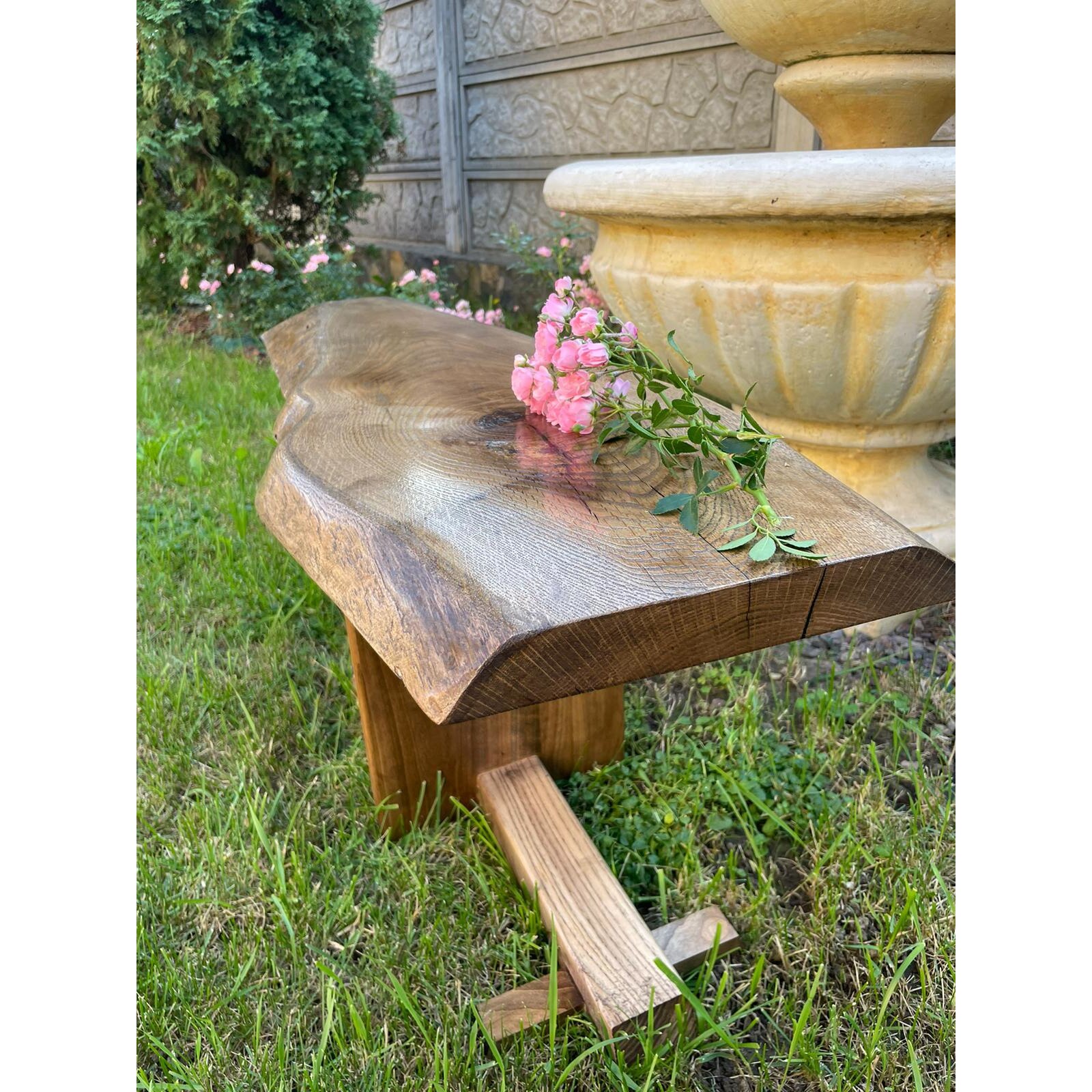 Masuta cafea din lemn masiv, 75 x 35 cm - eMAG.ro