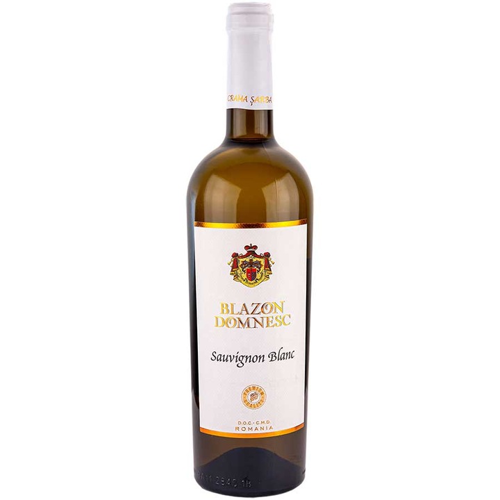 Vin Alb Blazon Domnesc, Sauvignon Blanc, Sec, 0.75 l - eMAG.ro