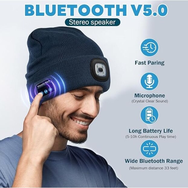 Fes Bluetooth, Unisex, Acril, LED, Negru - eMAG.ro