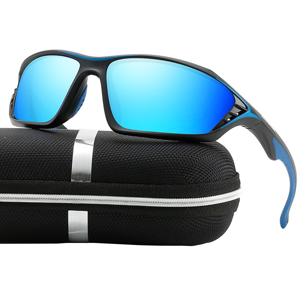 Ochelari sport polarizati, GOGOU®, rama neagra, lentile albastre - eMAG.ro