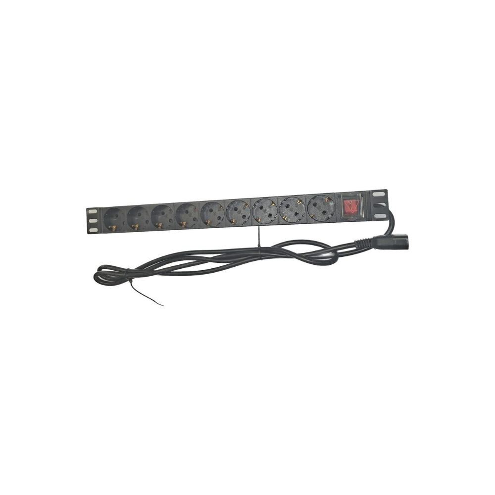 Bara de alimentare PDU Rack 9 prize Schuko, stecher C14, carcasa ...