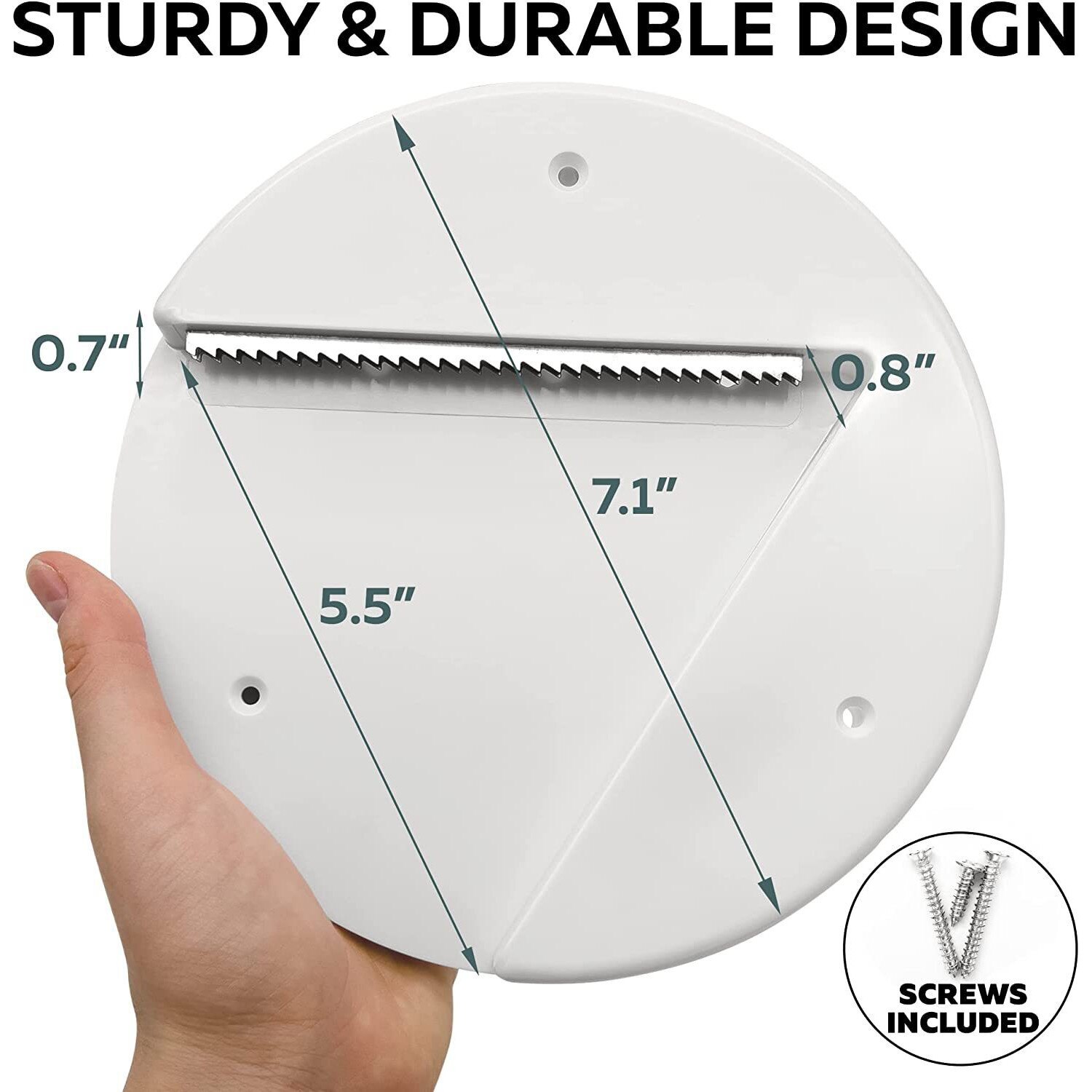Defacator borcane, Sunmostar, Otel/Plastic, ‎18.39x18.21x2.9 cm, Alb ...