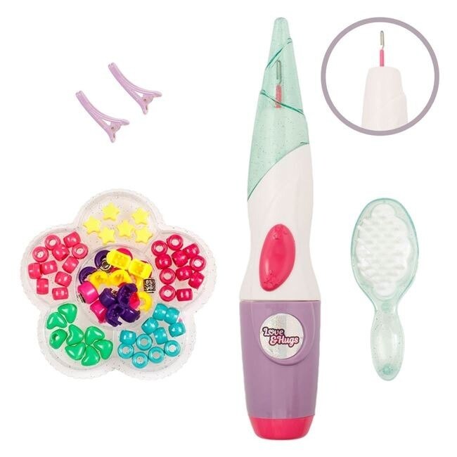 Aparat pentru codite par Shopiens® cu margele - eMAG.ro