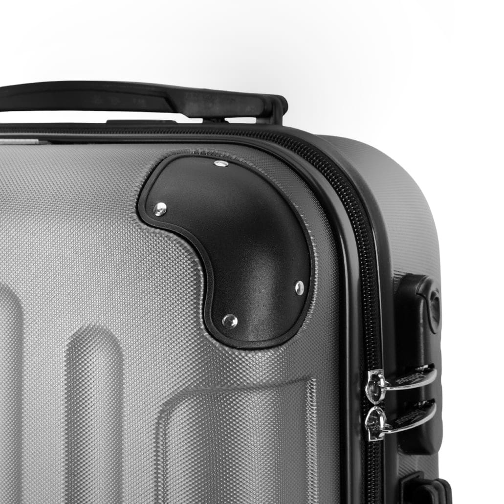 Set 4 trolere ABS cu 4 roti gri ORMI - eMAG.ro