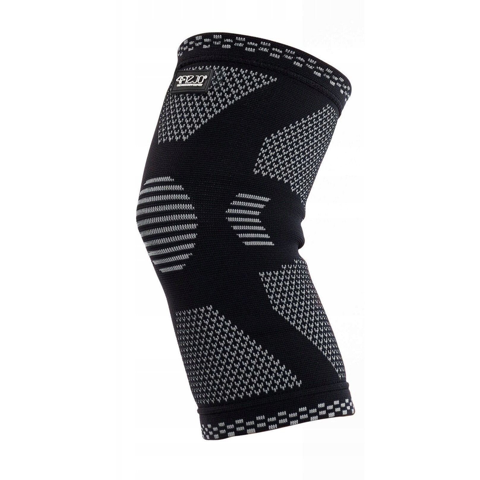 Genunchiera elastica, 4FIZJO, Elastan, Negru, XL - eMAG.ro