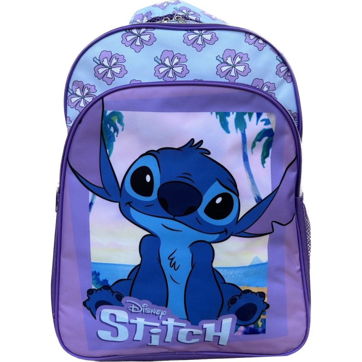 Ghiozdan scoala 3 compartimente, Lilo & Stitch, 30x42x15 cm Mov - eMAG.ro