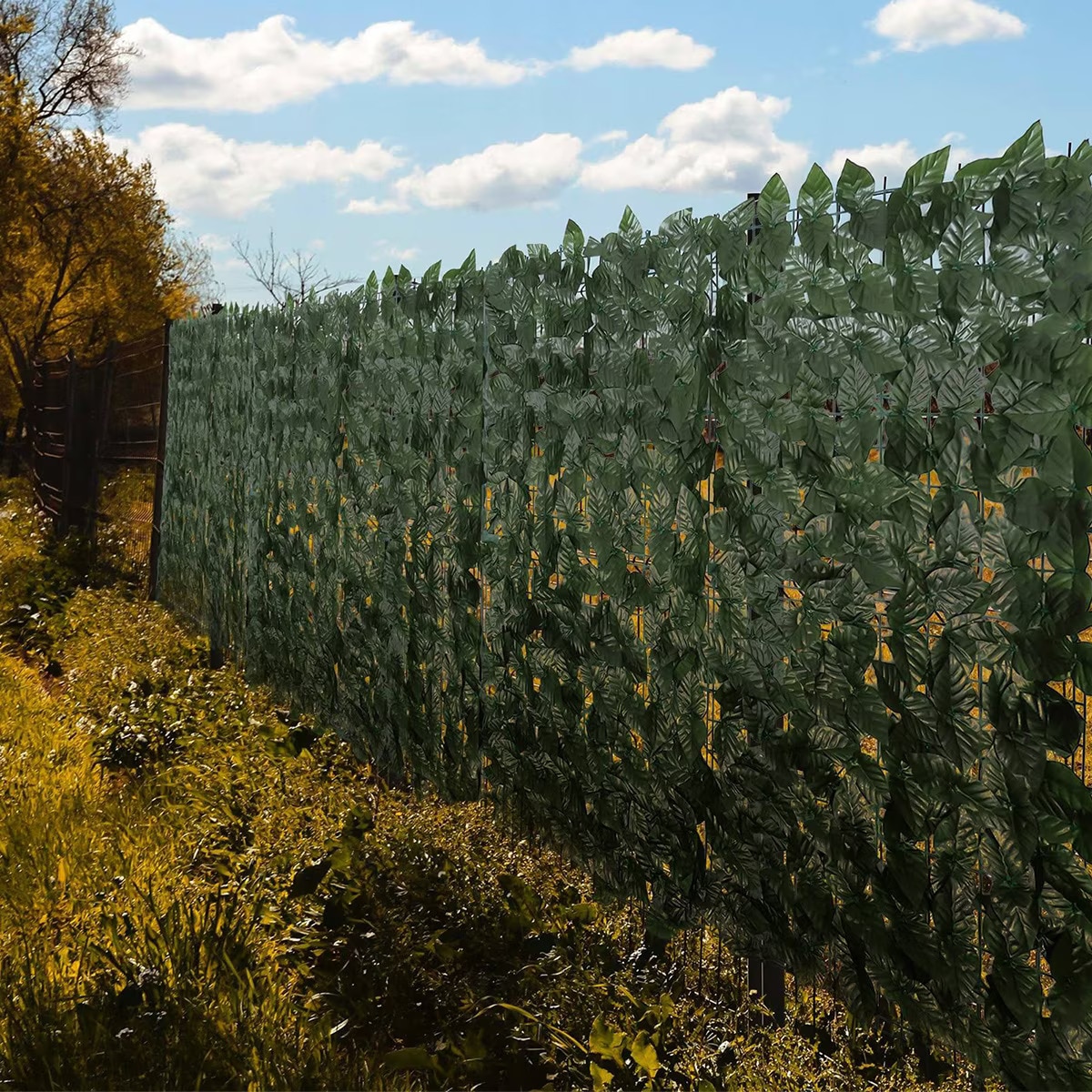 Gard Artificial, Hedera, Paravan pentru Balcon, Terasa si Gard, Verde ...