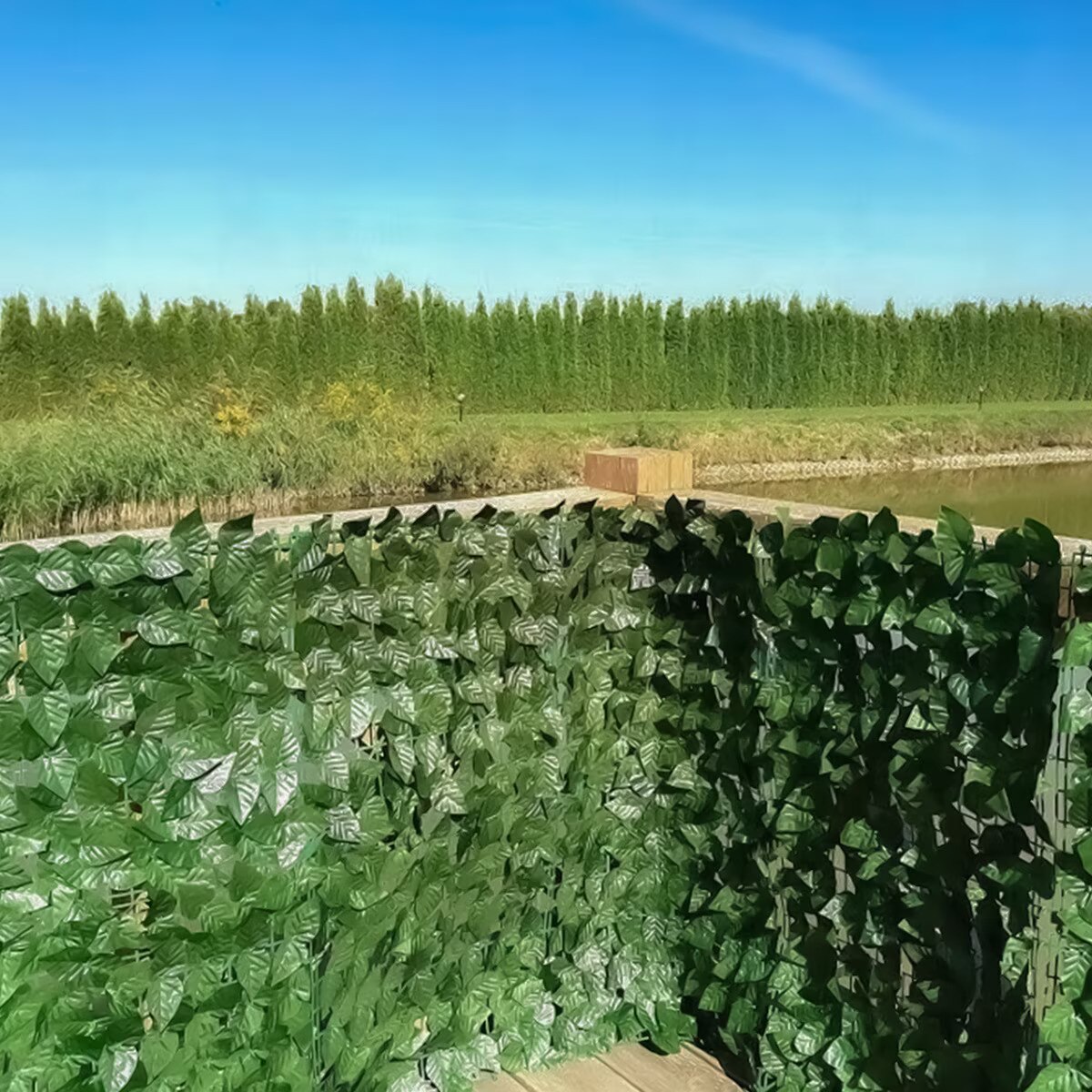 Gard Artificial, Hedera, Paravan pentru Balcon, Terasa si Gard, Verde ...